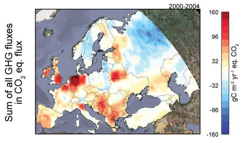 Intensive land-management leaves Europe without carbon sinks